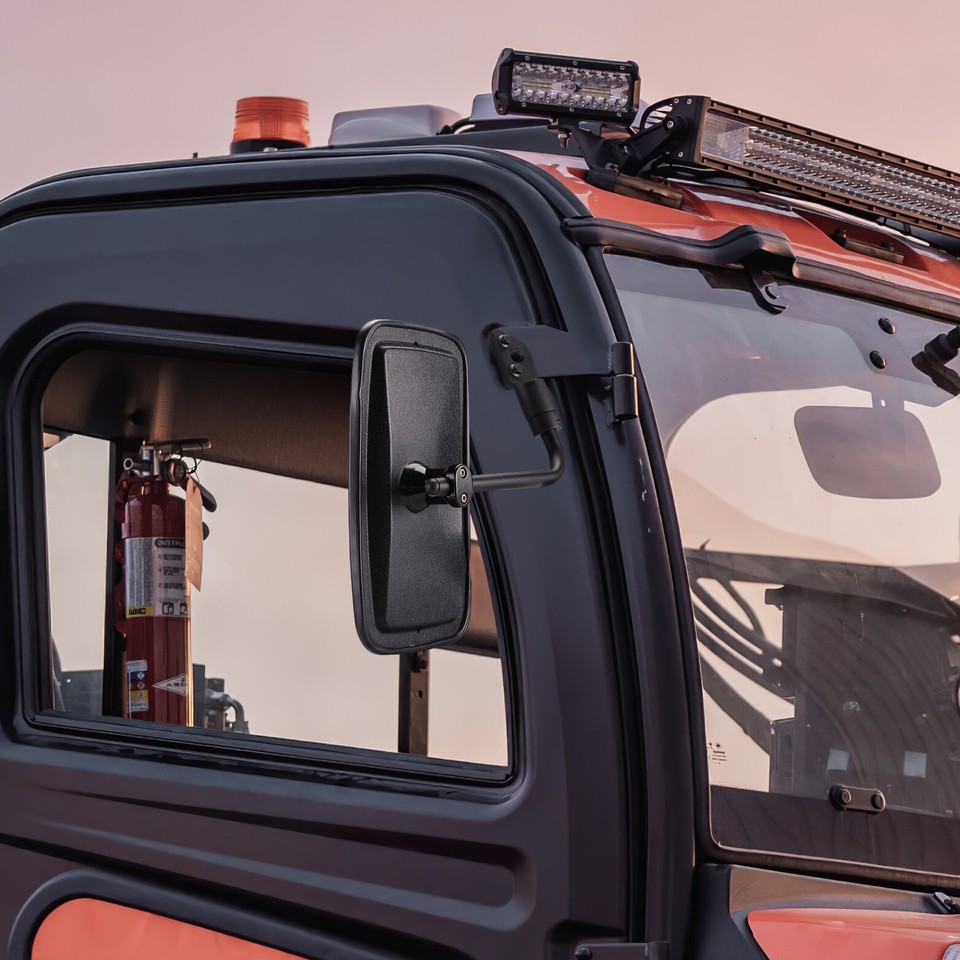 2PCS Tractor Rear View Side Mirrors w/Cab For KUBOTA RTV X1100C | eBay