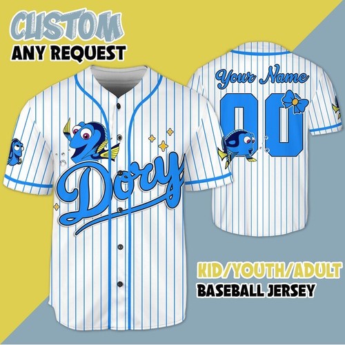 Personalized Finding Dory Finding Nemo Coquette Bow Baseball Jersey ...