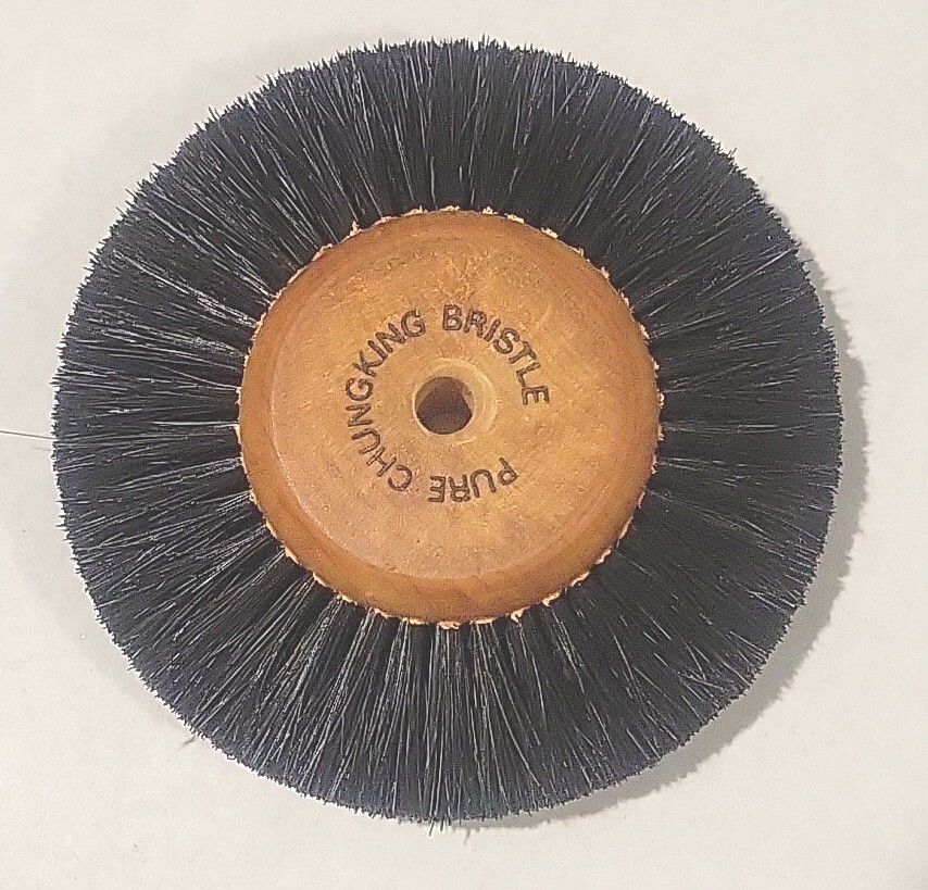 3-1/2" Wood Hub Brush Jewelers Polishing Wheel Chungking Bristle 3 Row DiXCEL | eBay