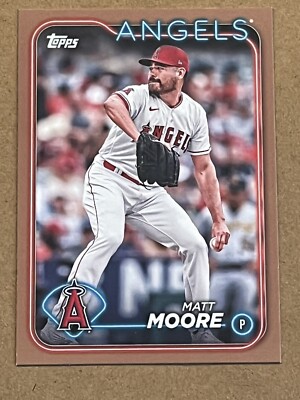 2024 TOPPS UPDATE - GOLD PARALLEL - MATT MOORE ANGELS #US182 1409/2024 ...