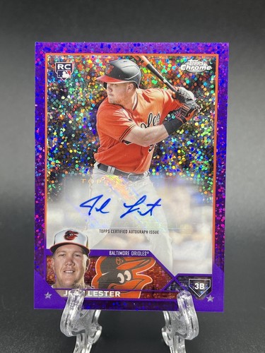 2023 Topps Chrome Update Josh Lester Purple Speckle /299 Rookie Card RC ...