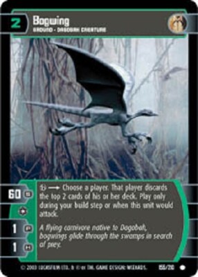 STAR WARS TCG WOTC EMPIRE STRIKES BACK BOGWING 155/210 GEM MINT | eBay