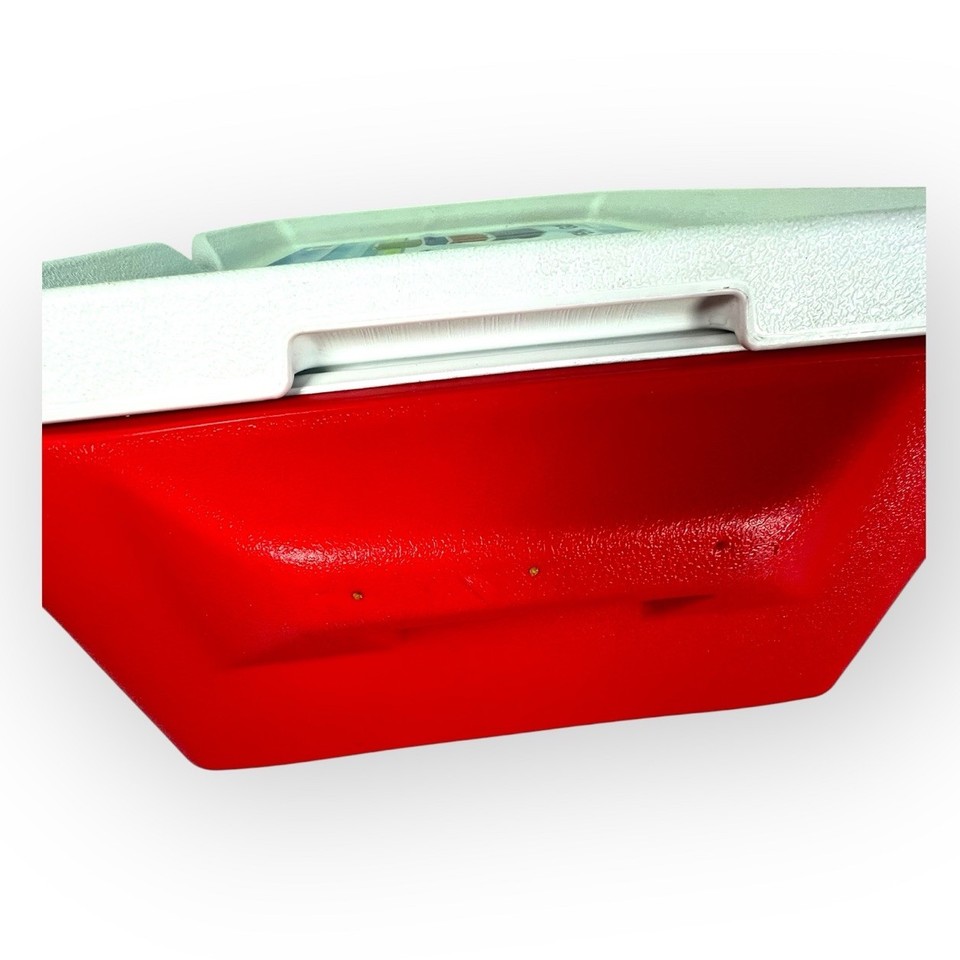 Coleman Party Stacker RED 24 Can Cooler Stackable Ice Chest Model 6225 ...