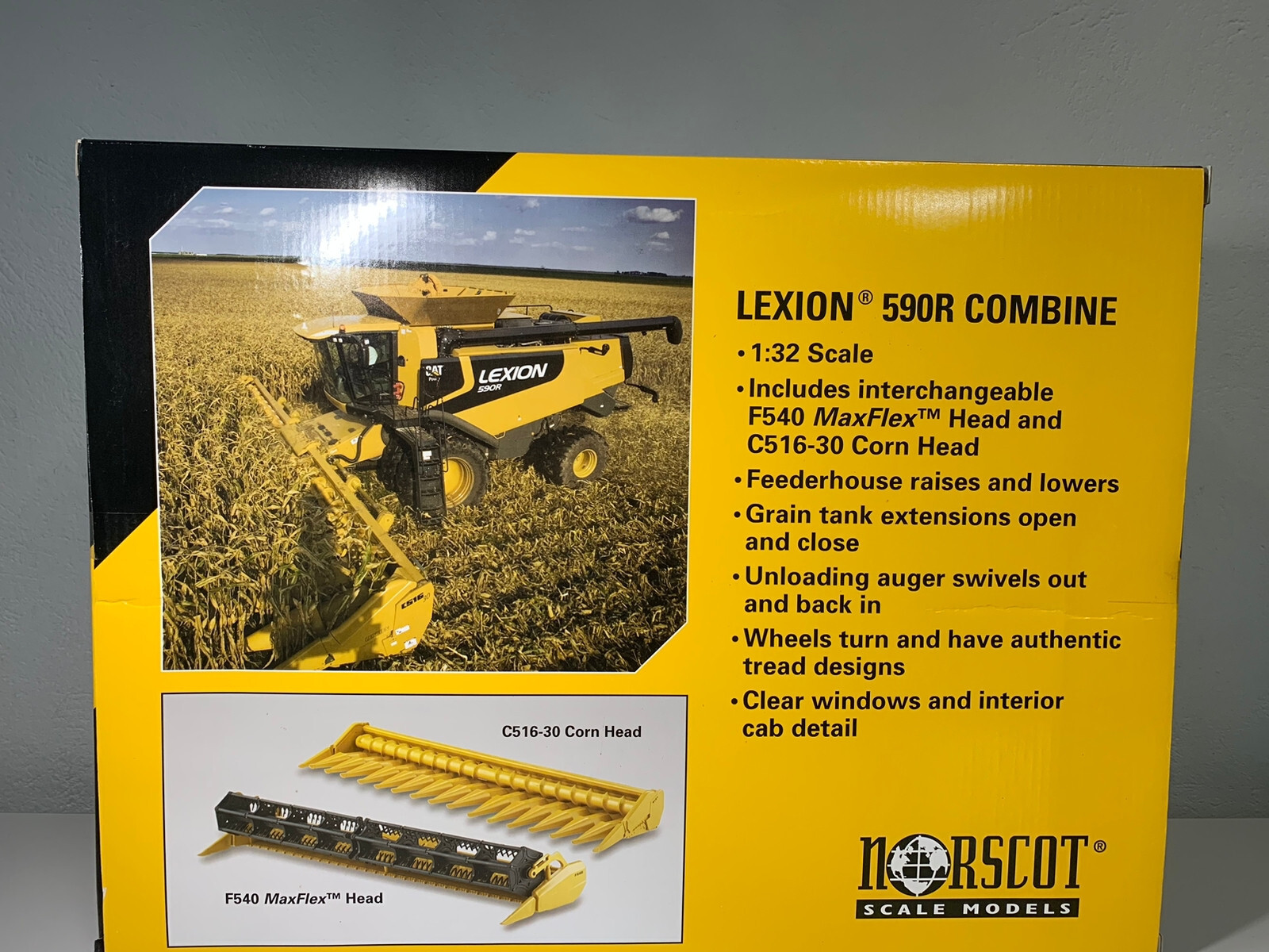 RARE CAT 1:32 CLASS LEXION 590R COMBINE CAT-56018 | eBay