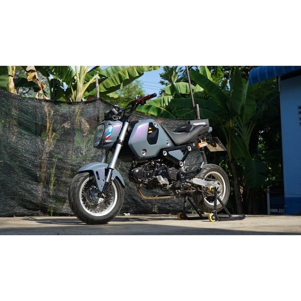 PEARL GRAY FULL PLASTIC PANEL FAIRING BELLY PAN FIT FOR HONDA GROM 125 ...