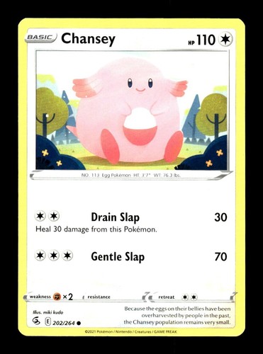 Pokémon 2021 Fusion Strike Chansey #202/264 NM/MT | eBay