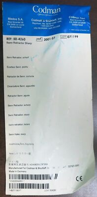 Codman 50-4260 Senn Retractor, Sharp | eBay