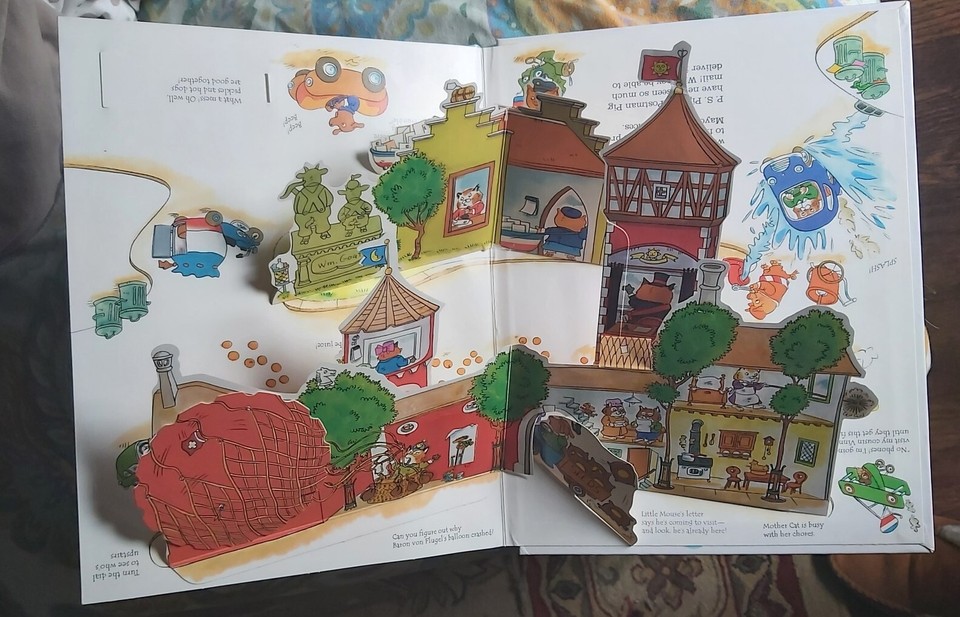 Vintage Richard Scarry's "ALL AROUND BUSYTOWN" Pop Up Book 2001 | eBay