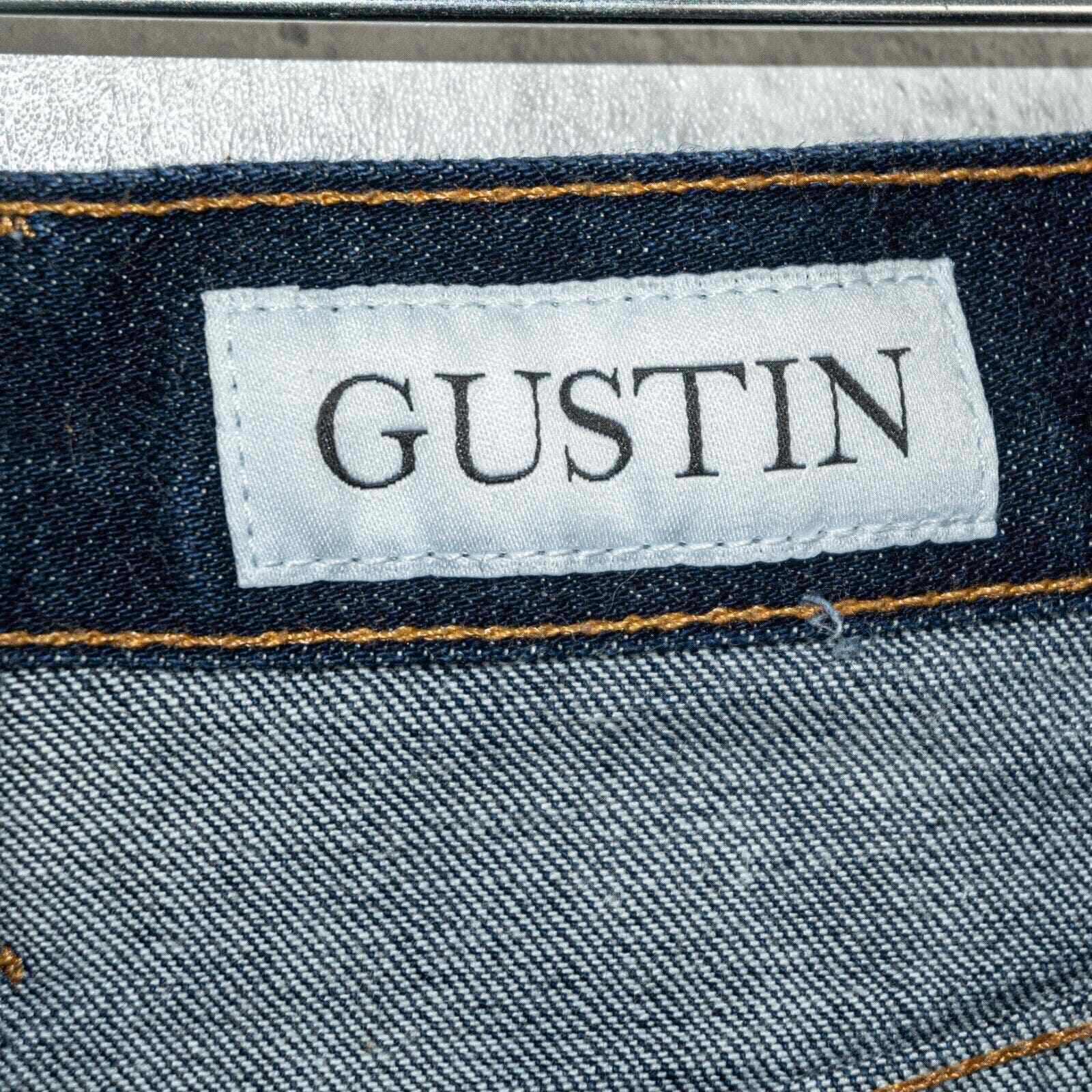 GUSTIN Men's Slim fit Selvedge Denim Jeans in Raw ind… - Gem