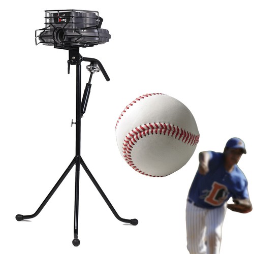 777BHA Dual-Wheels 2in1 Baseball Pitching Machine Angle and Speed ...