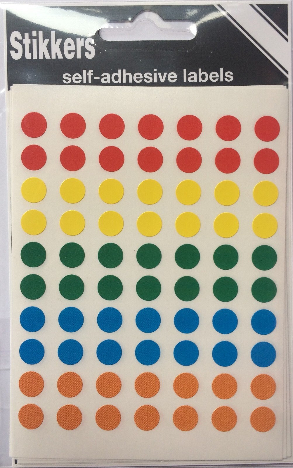 700 Sticky Coloured Dots 8mm Stickers Round Adhesive Spot Circle Labels ...