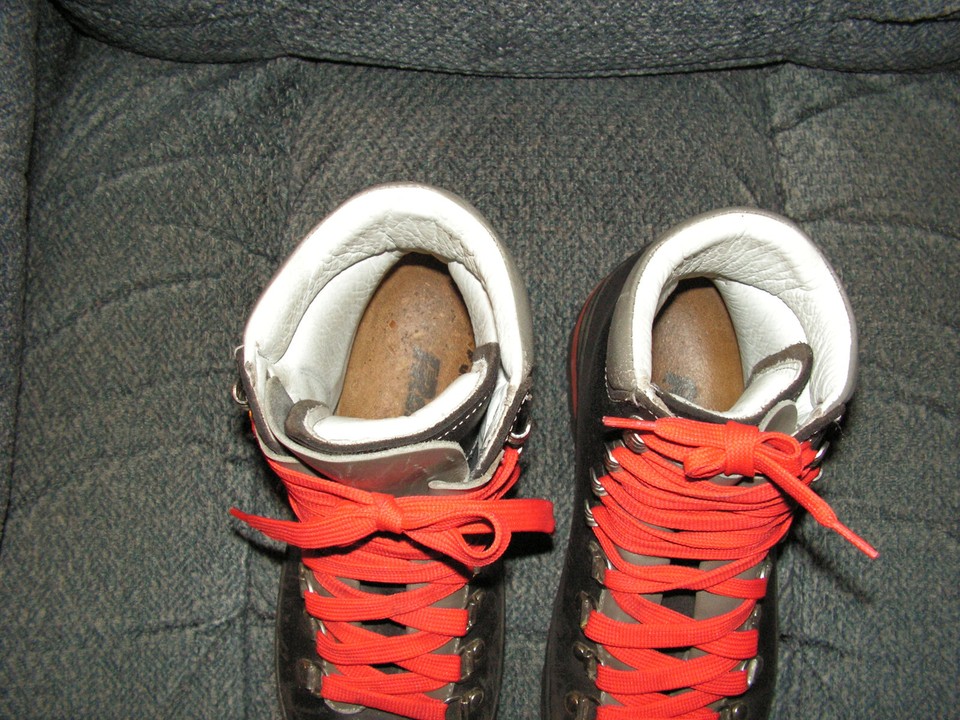 Vintage Swiss Army RAICHLE BALLI Leather Boots Hiking Mountaineering Sz ...