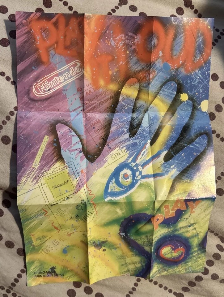 Nintendo Game Boy Poster ~ PLAY IT LOUD! ~ P-DMG-USA-5 Printed in Japan ...