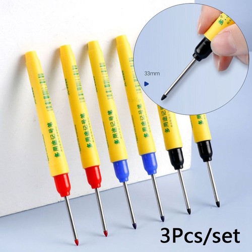 Decor Mark Tool Carpenter Pen Long Head Markers Deep Hole Marker Pens ...