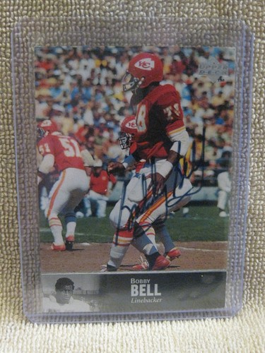 1997 Upper Deck NFL Legends Autograph #AL-82 Bobby Bell Kansas City ...