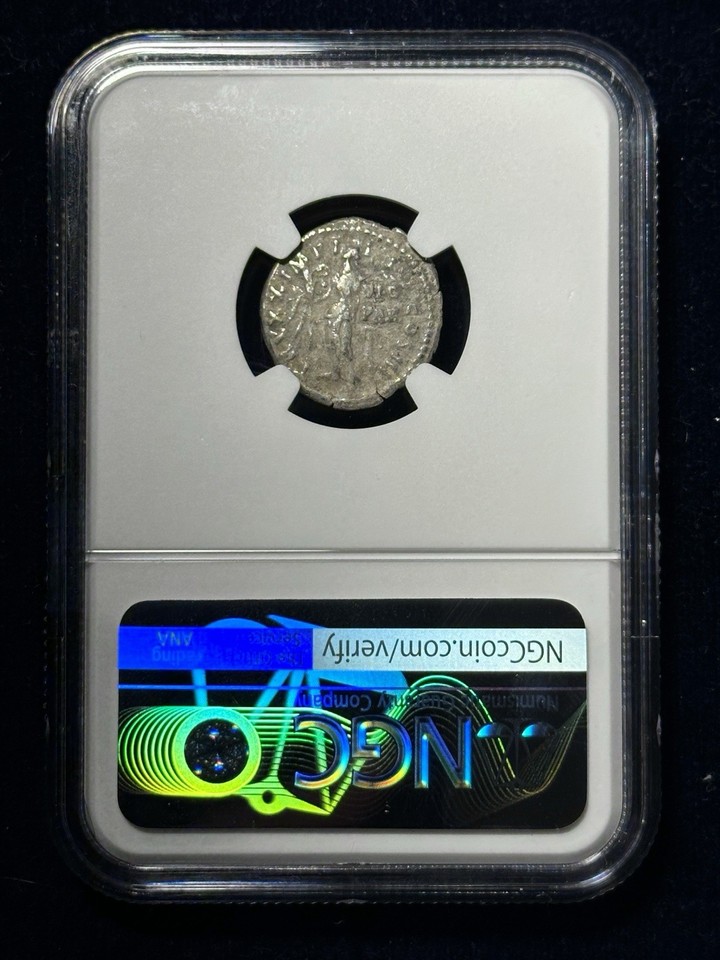 MARCUS AURELIUS NGC F ROMAN COIN, AD 161-180. AR Denarius. Colosseum ...