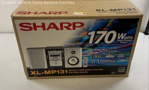 Sharp XL-MP131 Micro Component Radio System Open Box | eBay