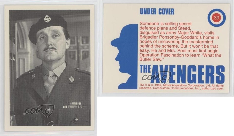 1992 Cornerstone The Avengers In Color Series 1 Under Cover #39 1i8 | eBay