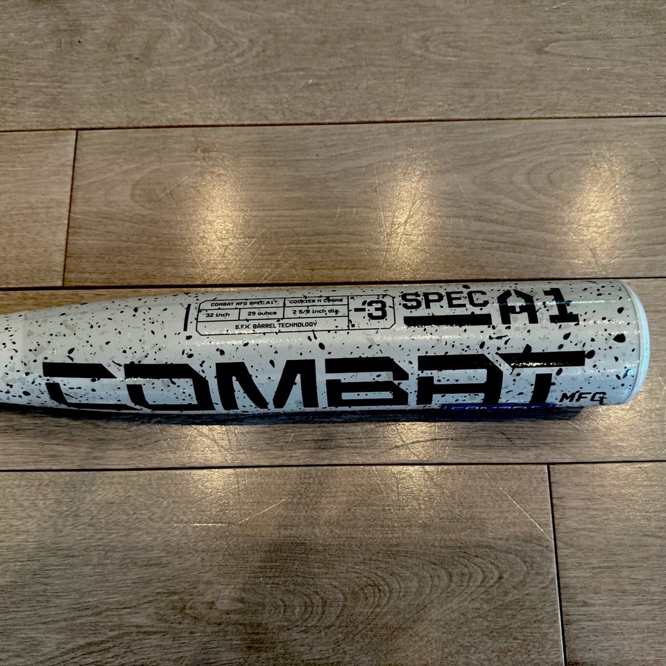 NEW 2025 COMBAT SPEC A1 Cookies & Cream BBCOR Baseball Bat 32/29 Ready ...