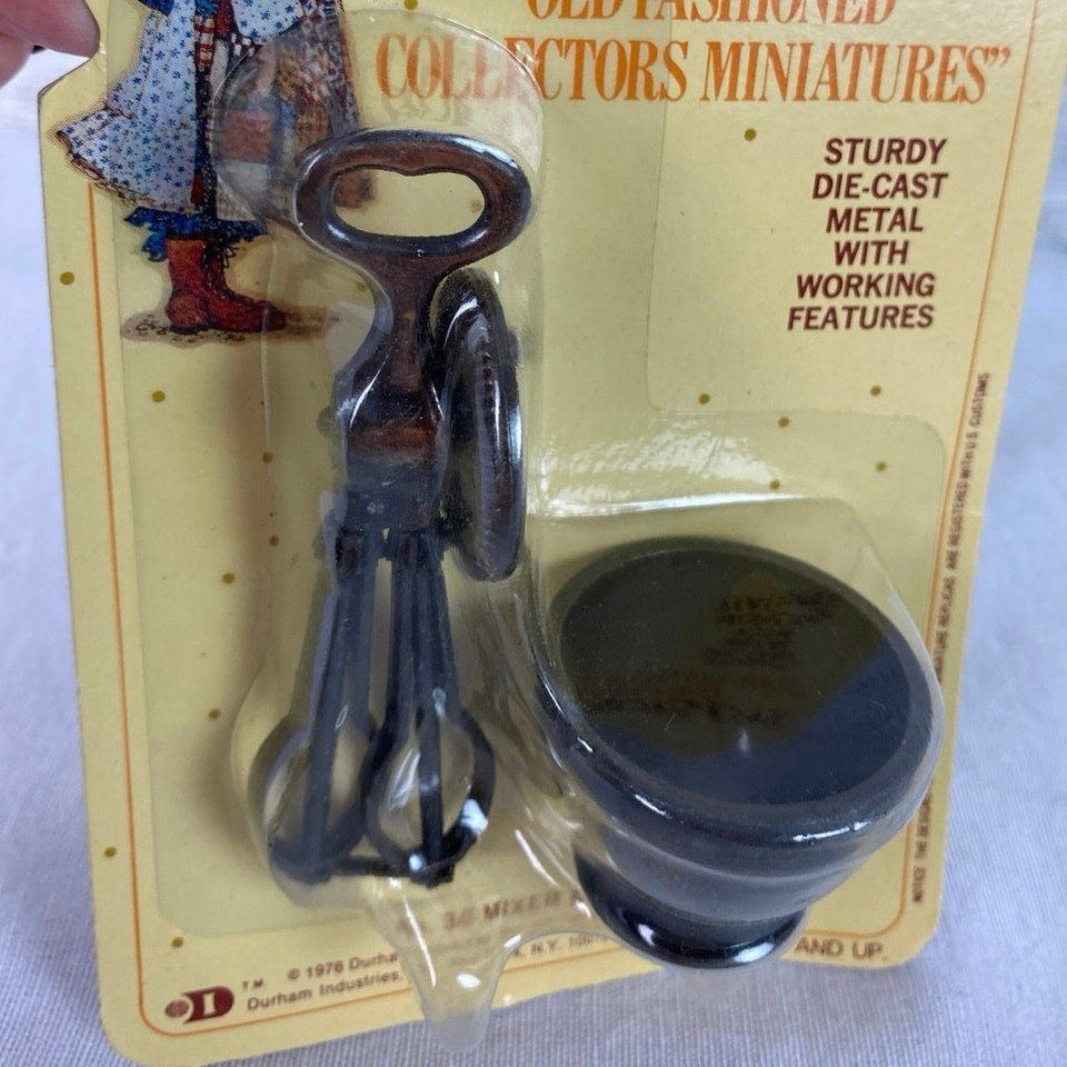 HOLLY HOBBIE Metal Mixer MINIATURE 1976 Durham NIP Die Cast Working Features | eBay