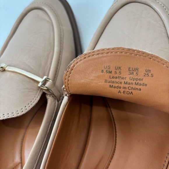 SARTO By Franco Sarto Eda Bit Beige Leather Slip On Classic Office ...