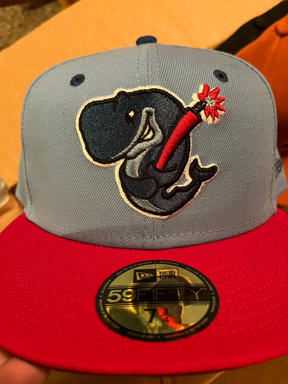 Eugene Emeralds Exploding Whale New Era Fitted Cap 7 3/4 | eBay