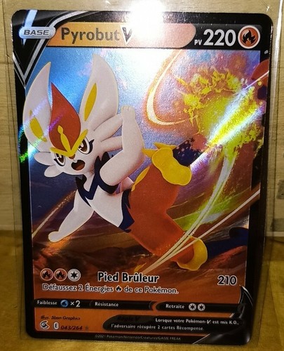 Carte Pokémon PYROBUT V EB8 POING DE FUSION 043/264 Neuf FR | eBay