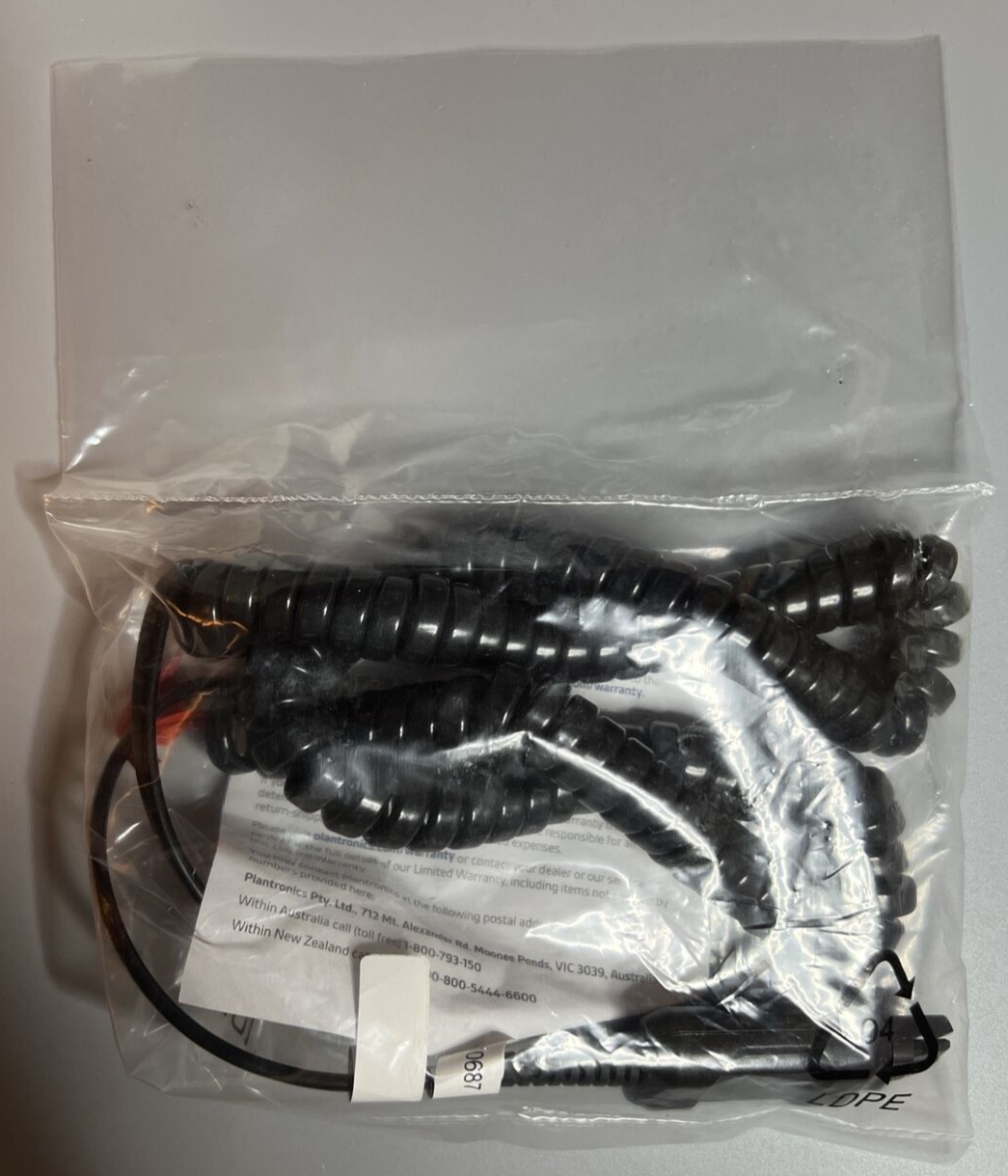 Plantronics Supraplus HW261 Dual Channel Wired Headset FREE spare voice ...