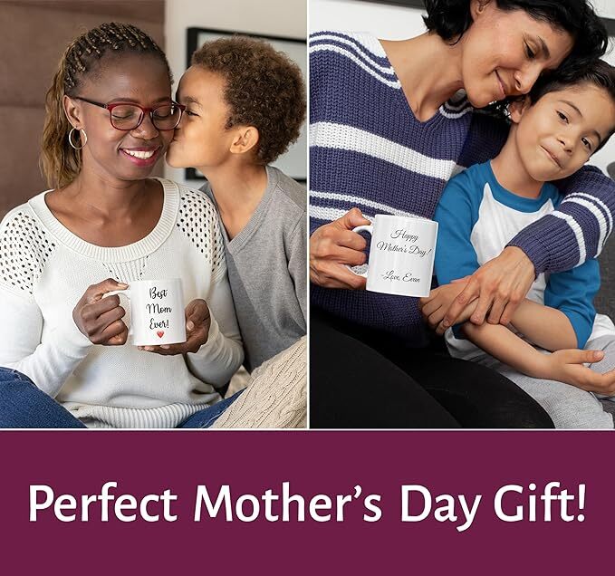 Personalized Custom Text or Photo Ceramic Coffee Mug Both side Printed ...