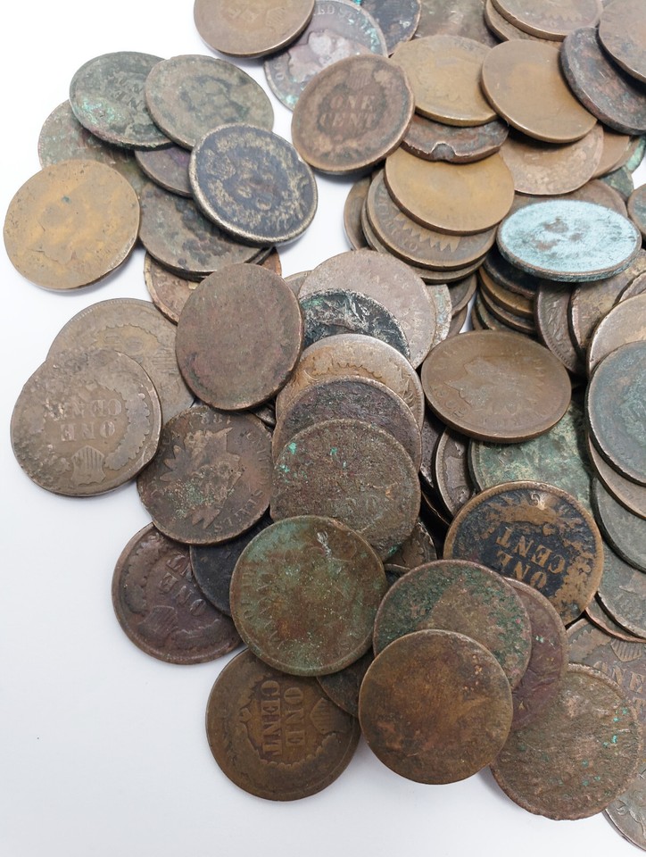 1859 - 1909 Indian Cent / Penny CULL LOT OF 114 COINS!! 70 CENTS EACH ...