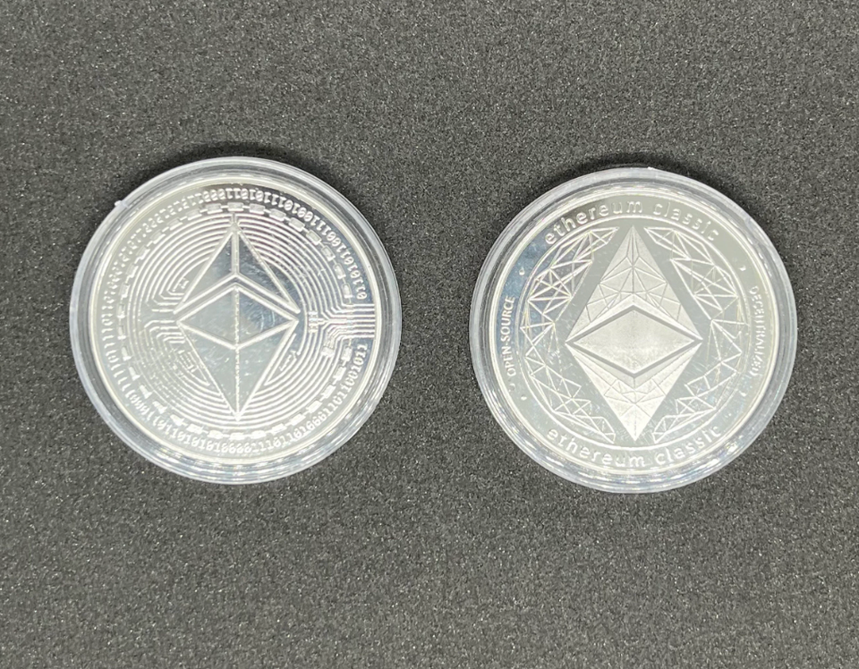 Silver Physical Ethereum (ETH) Commemorative Challenge Coin - Crypto ...