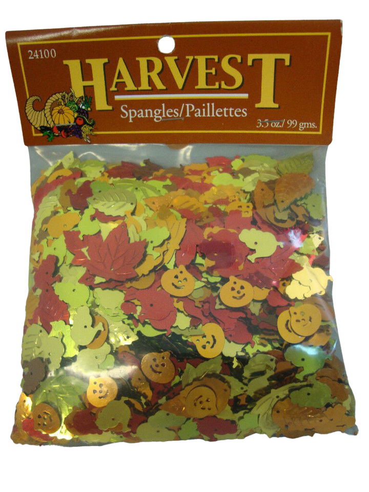 FALL HARVEST THANKSGIVING CONFETTI SPANGLES - LOT OF 2 PACKAGES | eBay