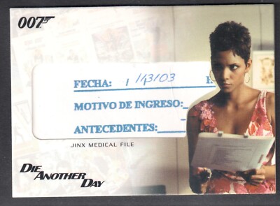 THE COMPLETE JAMES BOND (2007) RELIC CARD #RC11 JINX MEDICAL FILE Halle ...
