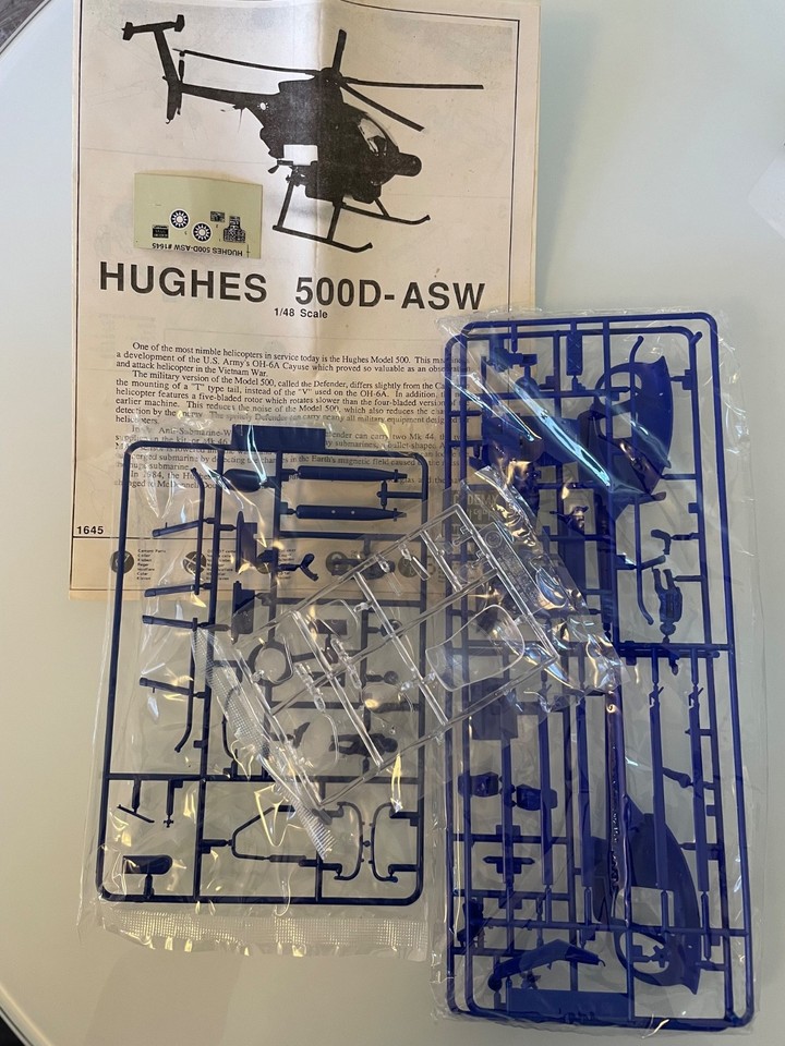 Lot of 3 Models: Hughes OH-6A Cayuse 1970, HUGHES 500C, HUGHES 500-D ...