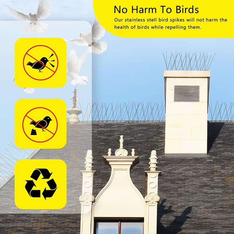 Bird Spikes Repellent Supplies against Pigeons Crows Repeller Outdoor ...