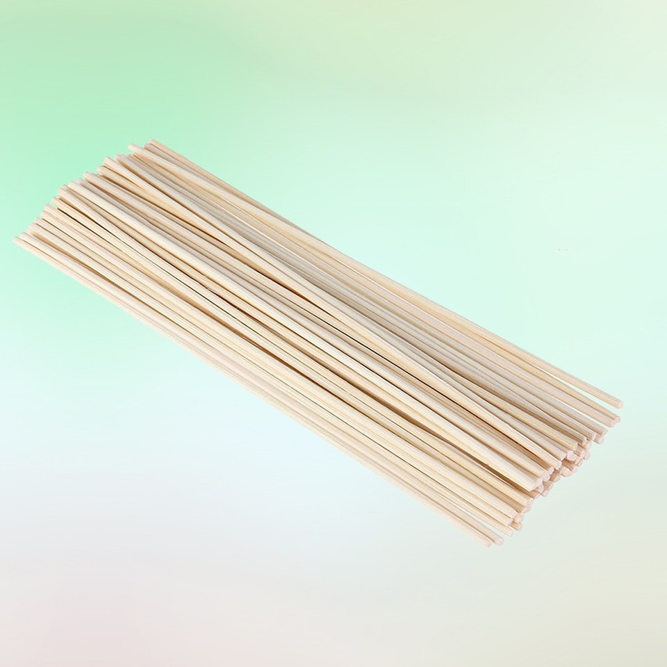 100 Pcs Wood Oil Diffuser Replacement Rattan Reed Sticks for Home ...
