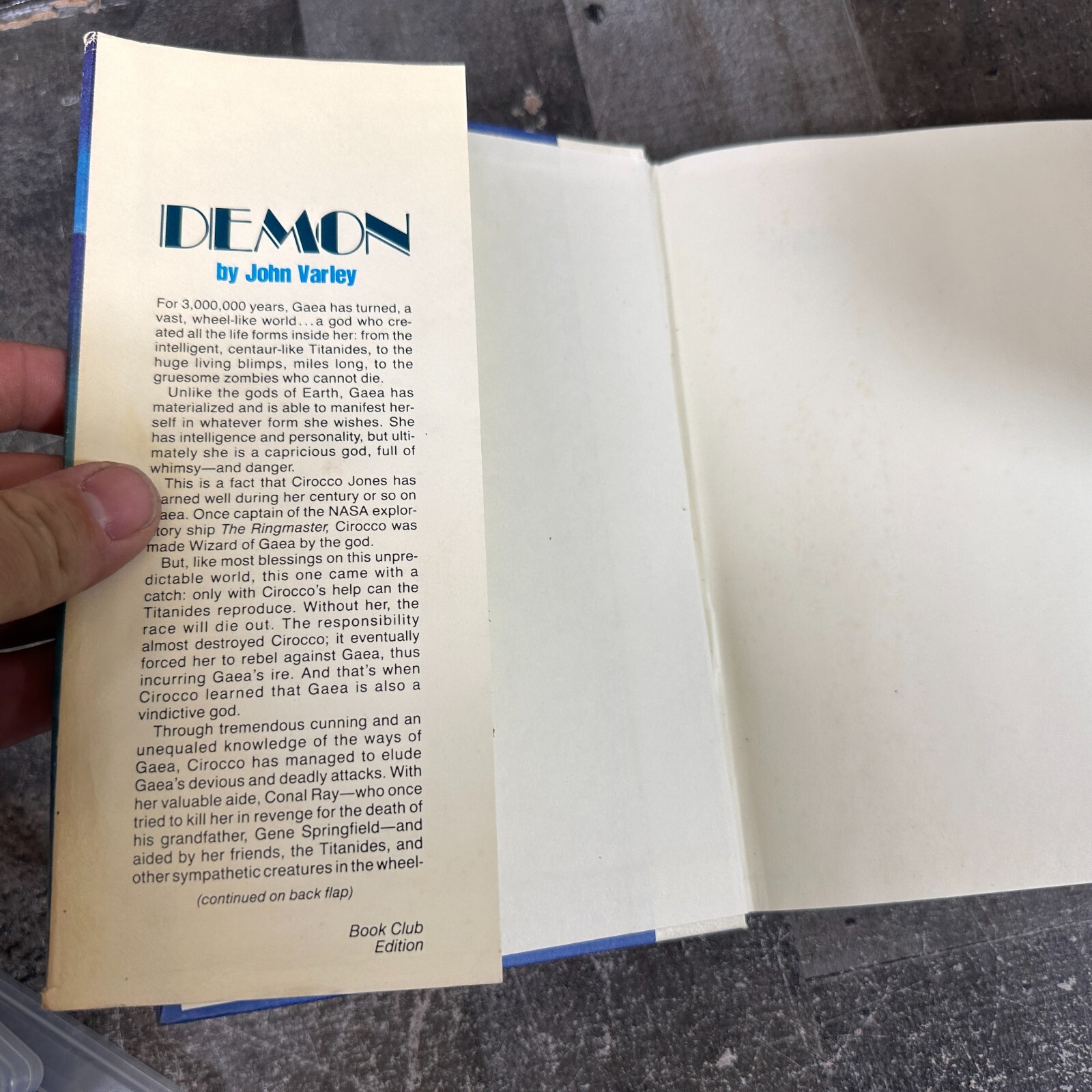 John Varley DEMON 1984 Berkley Books, NY Early Book Club Edition HC ...