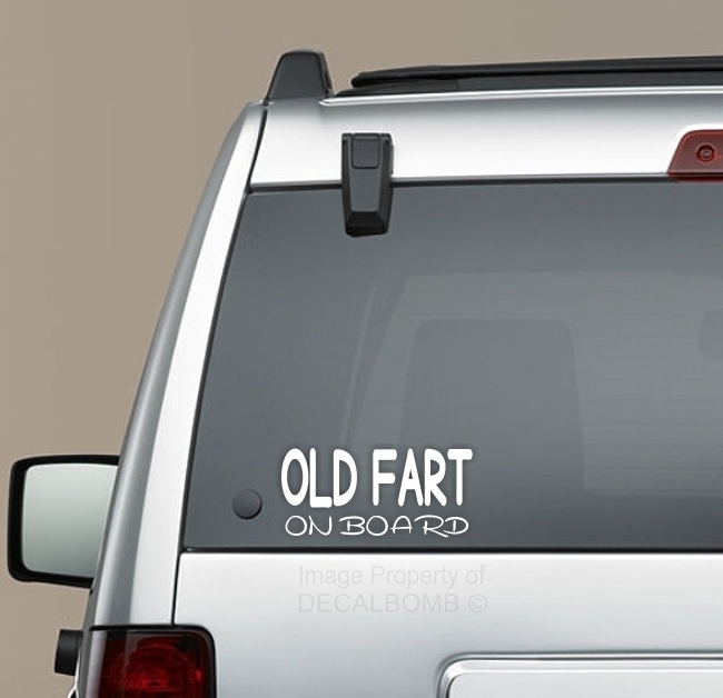 Old Fart On Board vinyl decal sticker blower twin diesel turbo race | eBay