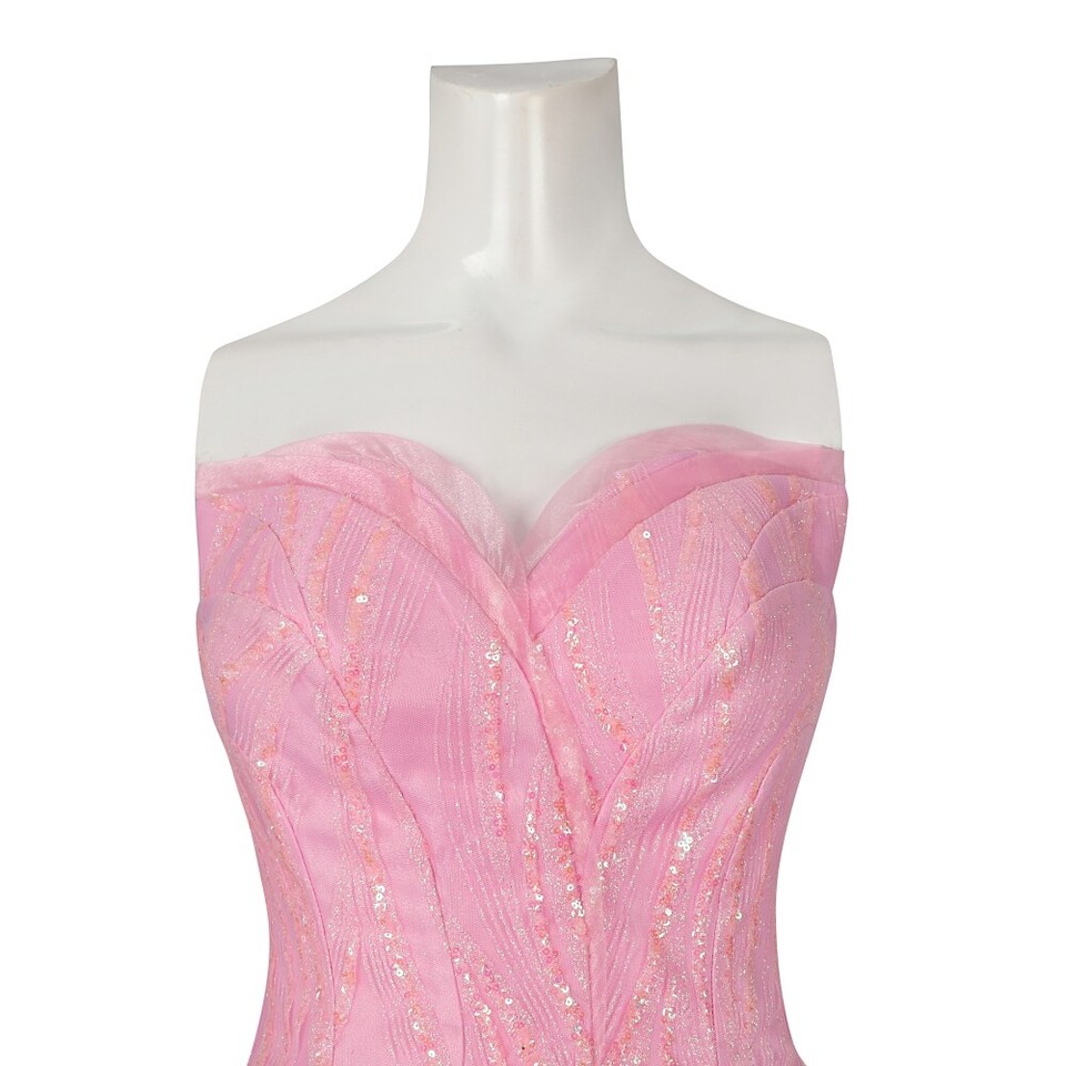 Wicked Part One Glinda Cosplay Formal Dress with Crown Earings Role ...