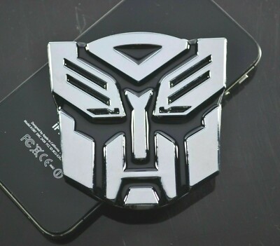 Transformer Optimus Prime Autobot Decepticon Car Metal Chrome Decal ...