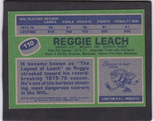 1976-77 Topps - #110 Reggie Leach for sale online | eBay
