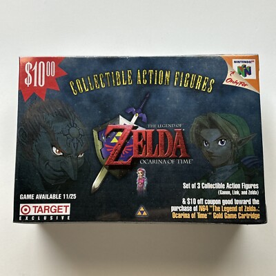 NEW Zelda Ocarina of Time Target Exclusive Action Figures Sealed N64 ...