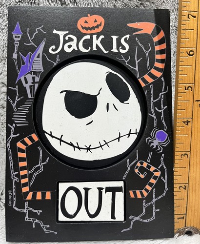 Nightmare Before Christmas NBC Wooden Sign Jack Skellington is Back Out ...