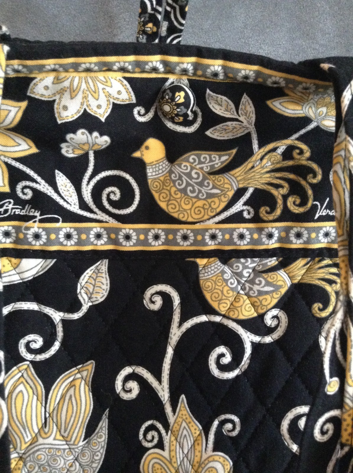 VERA BRADLEY YELLOW BIRD TOTE BAG - VERY GENTLY USED | eBay