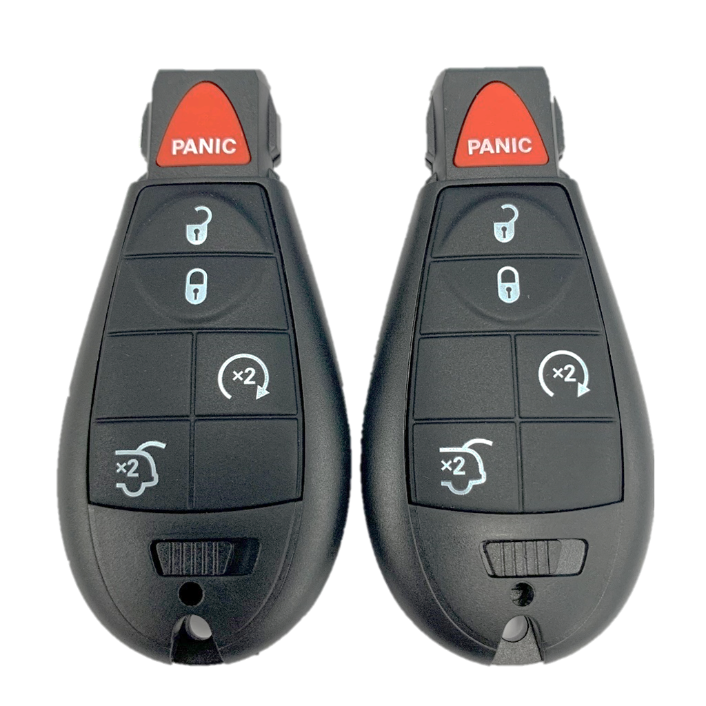 2 New Replacement Keyless Entry Remote Key Fobs Fobik 5 Button IYZ-C01C ...