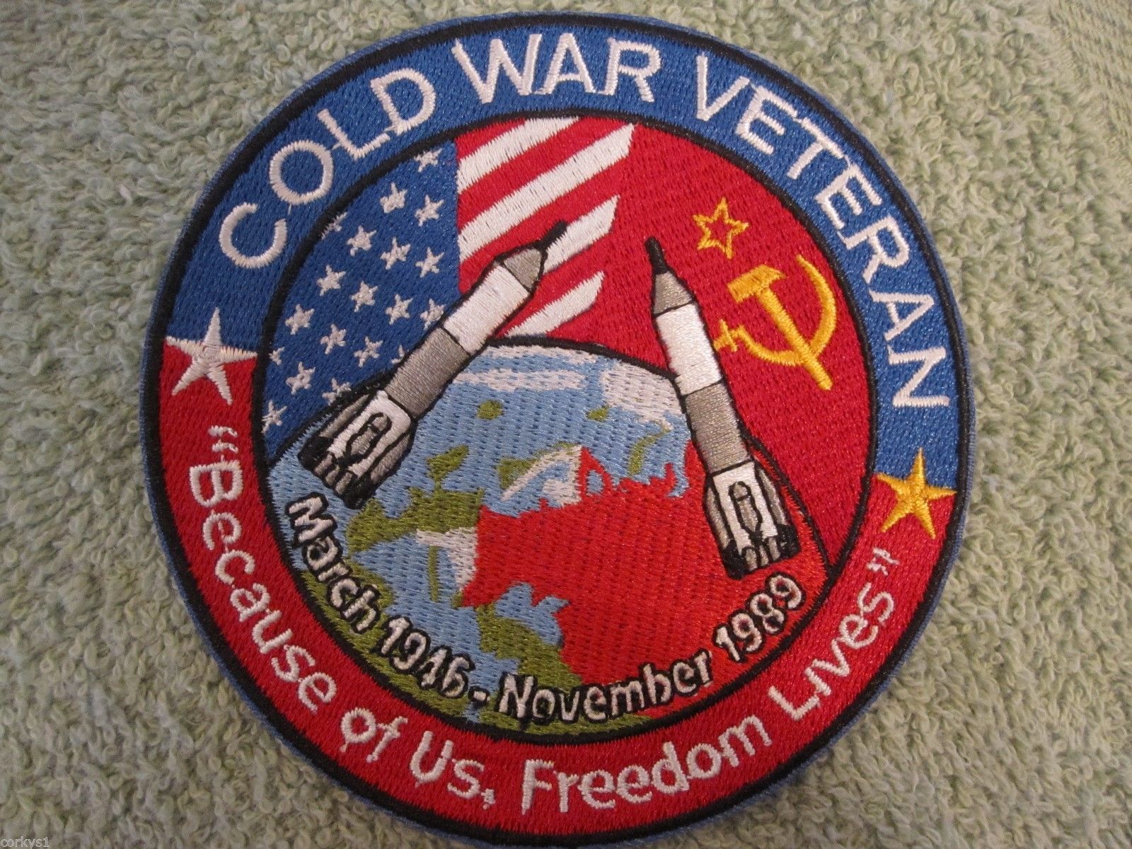 Cold War Veterans Service Patch 1946-1989 Cold War US Army Vets | eBay