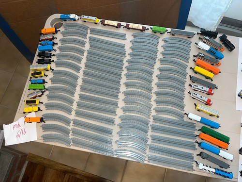 Vintage Lot Galoob Micro Machines Train Set Passenger Locomotive Cars ...