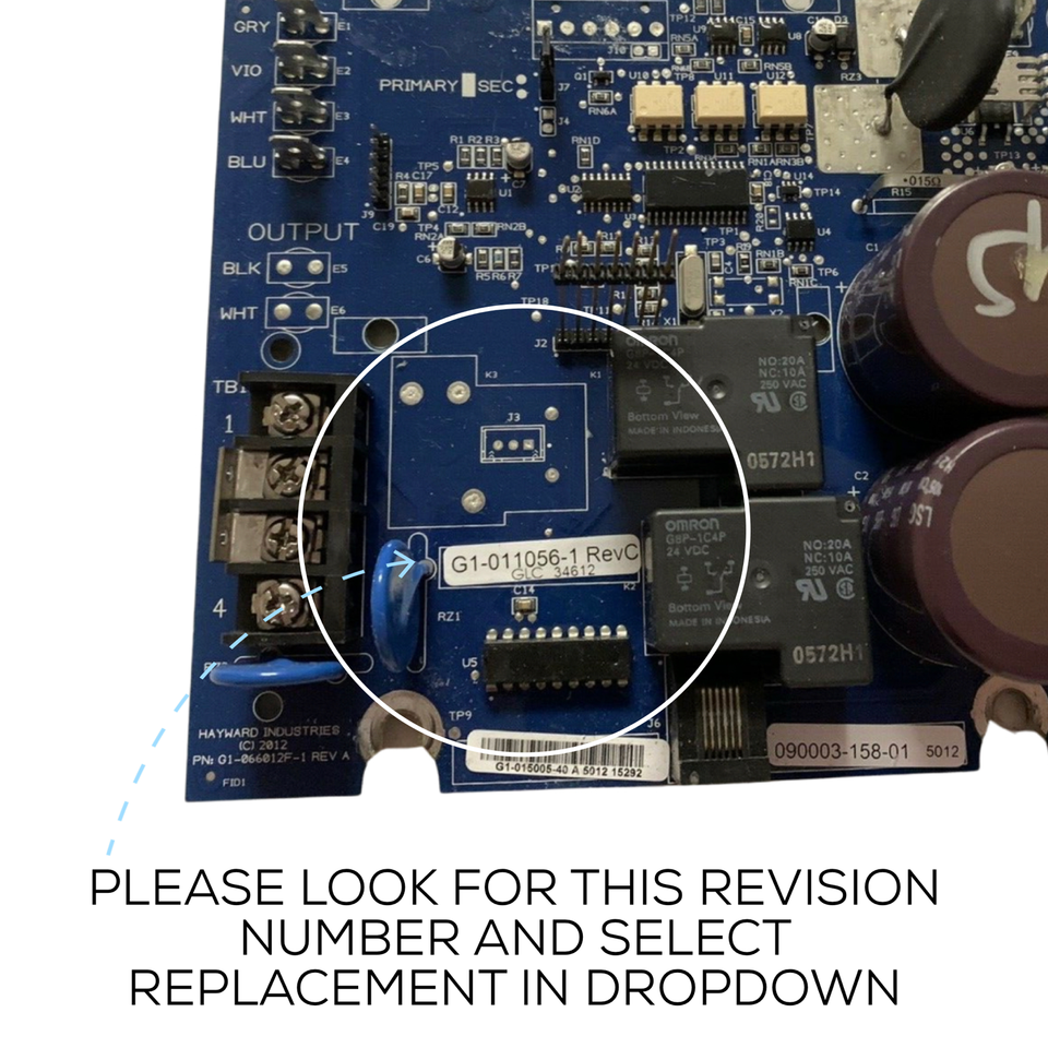 Main PCB REPAIR SERVICE for your GLX-PCB-RITE AquaRite® Hayward ...