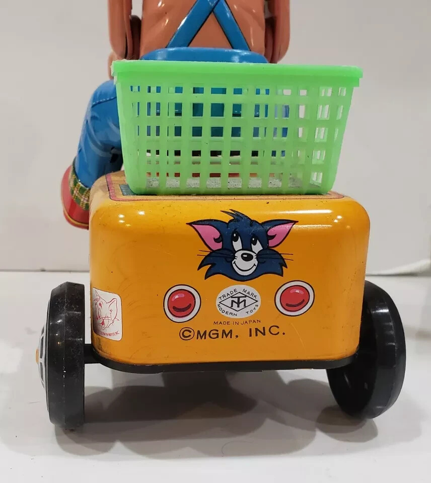 MINTY 1960's "TOM AND JERRY BATTY/OP HAND CAR" SUPERB LITHOS- TESTED ...