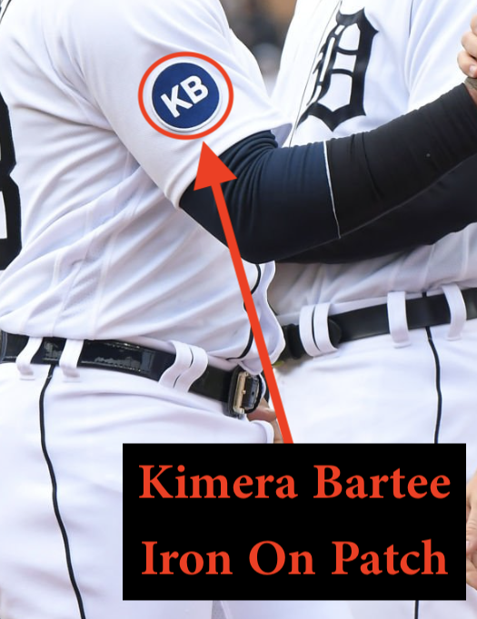 KB Patch Kimera Bartee Memorial Patch Detroit Tigers Baseball Jersey ...